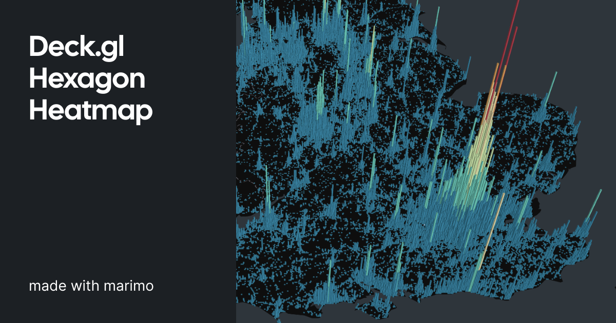 Deck.gl Hexagon Heatmap | made with marimo | marimo