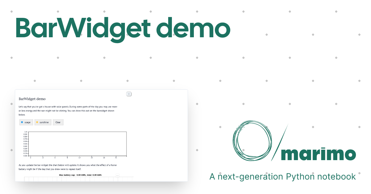 BarWidget demo | marimo