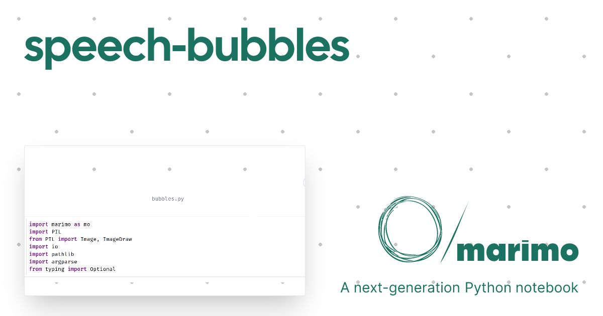 speech-bubbles | marimo