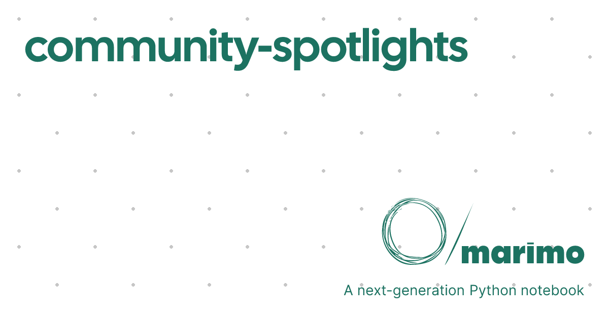 community-spotlights | marimo