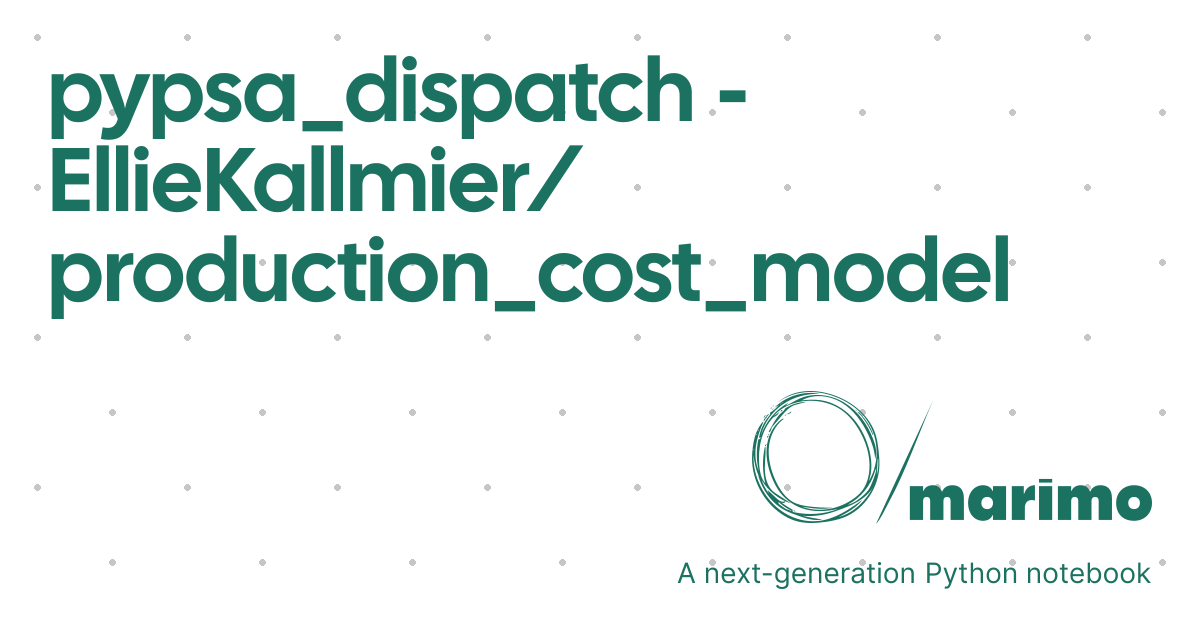 pypsa_dispatch - EllieKallmier/production_cost_model | marimo