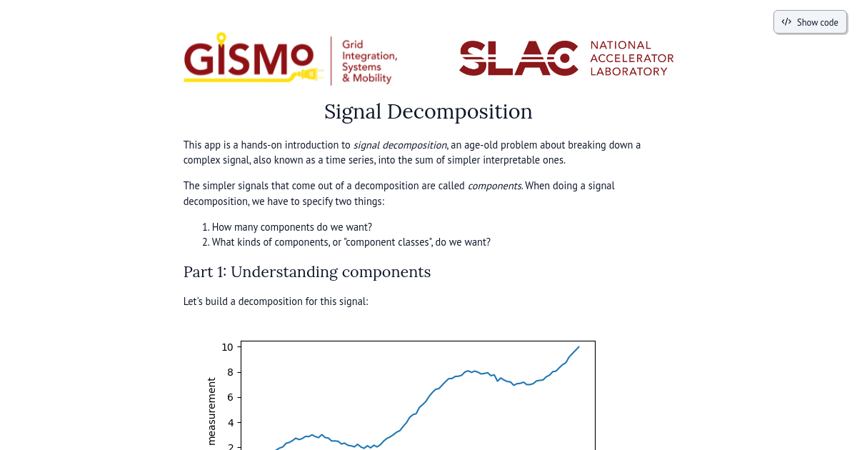 Signal Decomposition Marimo